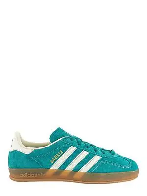 Adidas Gazelle Indoor Suede Trainers - Pure Teal Offwhite Gold