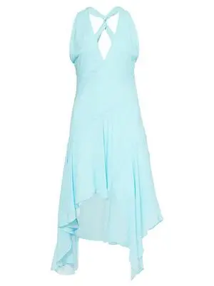 Bec & Bridge Danka Twist-back Woven Midi Dress - Turquoise