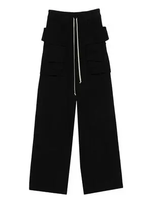 Rick Owens Cargo Drawstring Wide Pant - Black