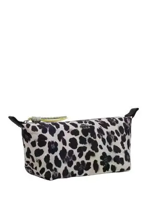 Bimba Y Lola Leopard-print Makeup Bag - Grey
