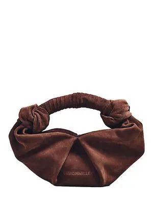 SIMONMILLER Suede Lopsy Bag - Chocolate