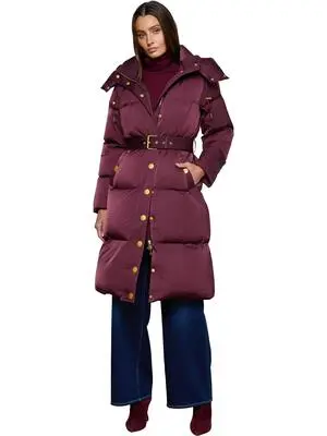 L'Agence Bryson Maxi Puffer Coat - Dark Port