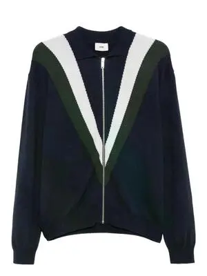 AUTRY Zip-front Cardigan - Blue
