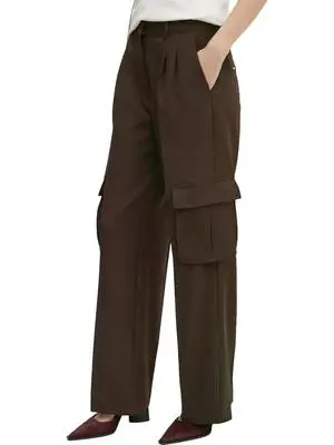 GUESS Pleated Cargo-Pocket Trousers