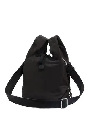 Bimba Y Lola Mesh-panel Drawstring Tote Bag - Black