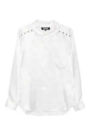 BLACK COMME DES GARÇONS Stud-embellished Shirt - White