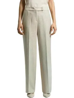 Peserico Sequin-detail Trousers - Neutrals