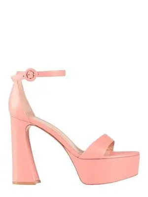 GIANVITO ROSSI Leather Sandals - Salmon Pink