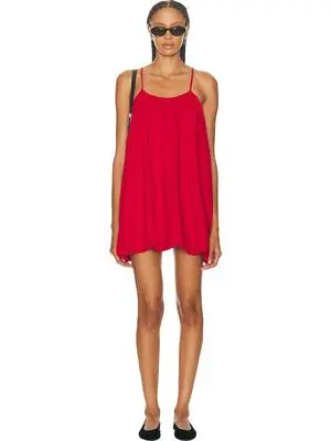 SIMONMILLER Cleo Crepe Mini Dress - Lucky Red