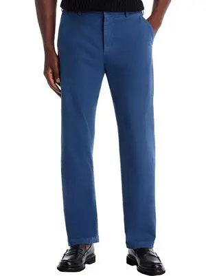 Peter Millar Signature Sateen Flat Front Trousers Navy
