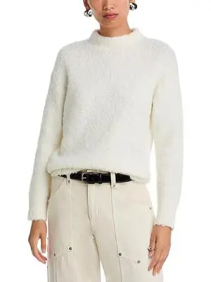 Aqua Boucle Sweater - Cream