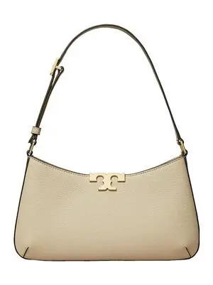 Tory Burch Eleanor Soft Leather Slim Shoulder Bag - Light Stone