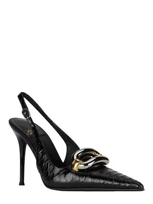 Jeffrey Campbell Enterprise Pumps - Black/snake Combo