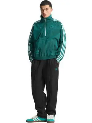 Adidas Liverpool Fc Terrace Icons Half-zip Jacket - Sea Green