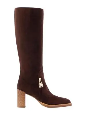 Gabriela Hearst Nina Suede Knee Boots - Brown