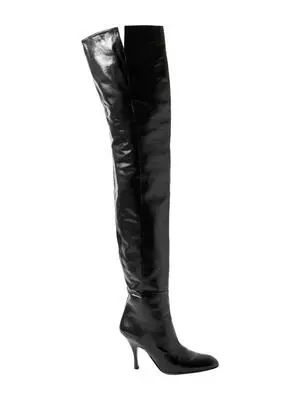 Khaite Colt Over-the-knee Leather Boots - Black