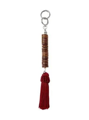 JULIETTA Helene Tasseled Bag Charm - Orange