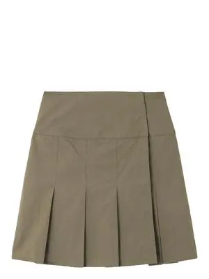 Our Legacy Girdle Pleated Mini Wrap Skirt - Green