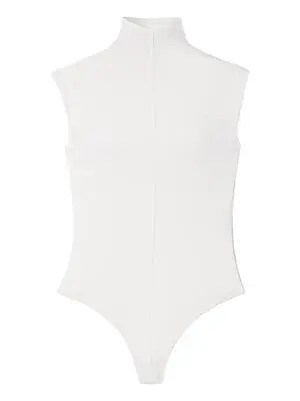 Wardrobe.NYC WARDROBE.NYC Stretch-Jersey Turtleneck Bodysuit Neutrals