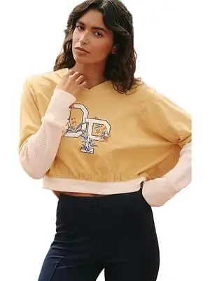 DAILY PRACTICE BY ANTHROPOLOGIE Daily Practice Co Toss Crop Top - Gold
