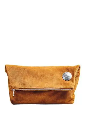 STREETS AHEAD Suede Clutch