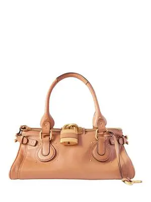 Chloé Paddington Embellished Leather Tote - Brown