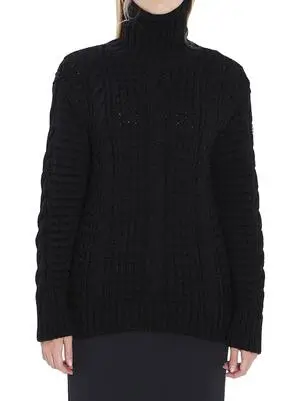 MONCLER X EDWARD ENNINFUL Ee72 Turtleneck Sweater - Black