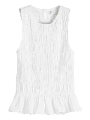 Faithfull The Brand Thea Ruched Top - White