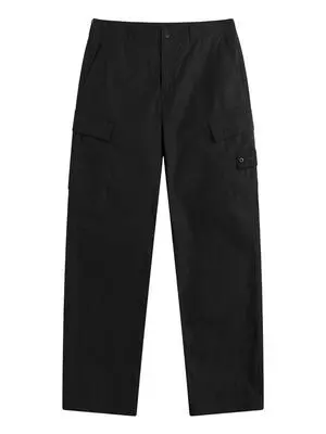 Stone Island Ghost Weatherproof Cotton Canvas Cargo Trousers - Black