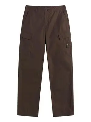 Stone Island Stone Island Ghost Weatherproof Cotton Canvas Cargo Trousers Dark Brown