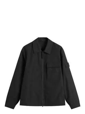 Stone Island Ghost Weatherproof Cotton Canvas Shirt Jacket - Black