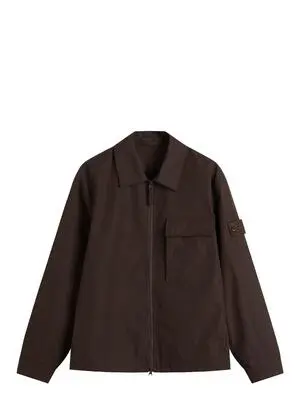 Stone Island Ghost Weatherproof Cotton Canvas Shirt Jacket - Dark Brown