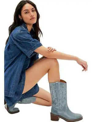 THE FRYE COMPANY For Fp Kate Deco Stitch Boots - Sky