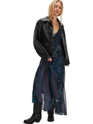 Free People Celestial Nights Maxi Dress Midnight Combo