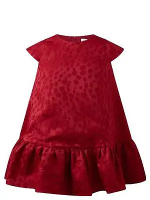RACHEL RILEY Petal Damask Drop Hem Dress - Red