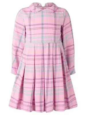 RACHEL RILEY Check Pleated Dress - Pink