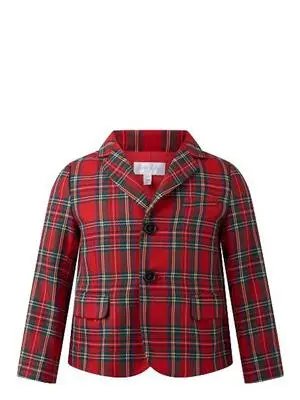 RACHEL RILEY Tartan Blazer - Red