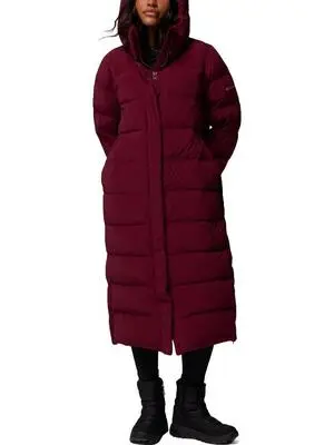 Columbia Amaze Puff Long Hooded Jacket - Rich Wine 624