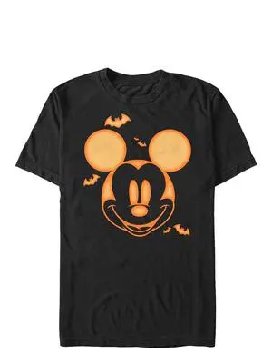 MICKEY & FRIENDS Pumpkin Face Graphic T-shirt - Black