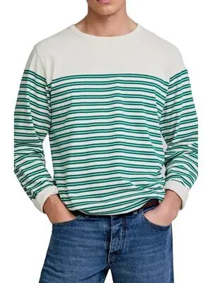 SCALPERS Camp Stripes Ls Tee - Green