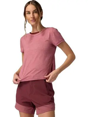 BACKCOUNTRY Destination Crew Top Deco Rose