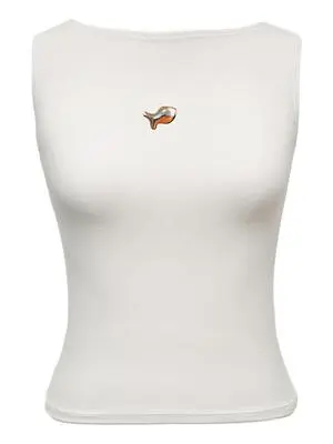 KATE BARTON X Goldfish® Chrome Tank Top - Off-white