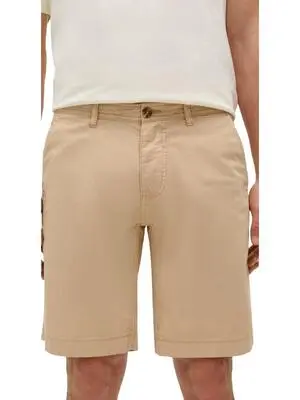 SCALPERS Cotton Bermuda Shorts - Sand