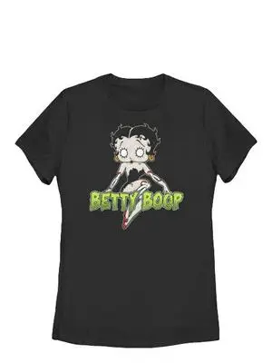 BETTY BOOP Halloween Graphic T-shirt - Black