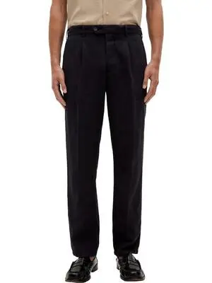 SCALPERS Firenze Linen Trousers - Navy