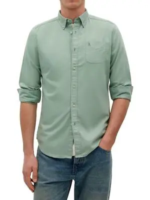 SCALPERS Beach Oxford Bd Shirt - Light Green
