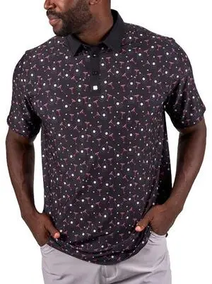 BLACK CLOVER Liquid Luck Polo - Black