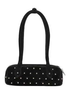 Walter Baker Delilah Mini Studded Satchel - Black Suede