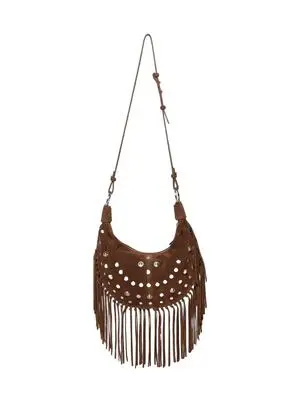 WALTER BAKER Willow Fringe Mini Hobo Handbag