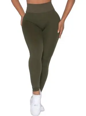 BOMBSHELL SPORTSWEAR Figure Butt Lift Leggings - Forest Night